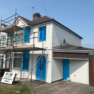 Silicone Render & External Wall Insulation - PW Rendering Coventry