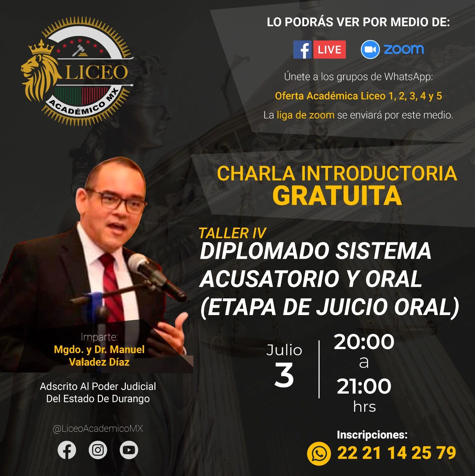 CHARLA INTRODUCTORIA TALLER IV - DIPLOMADO SISTEMA ACUSATORIO...