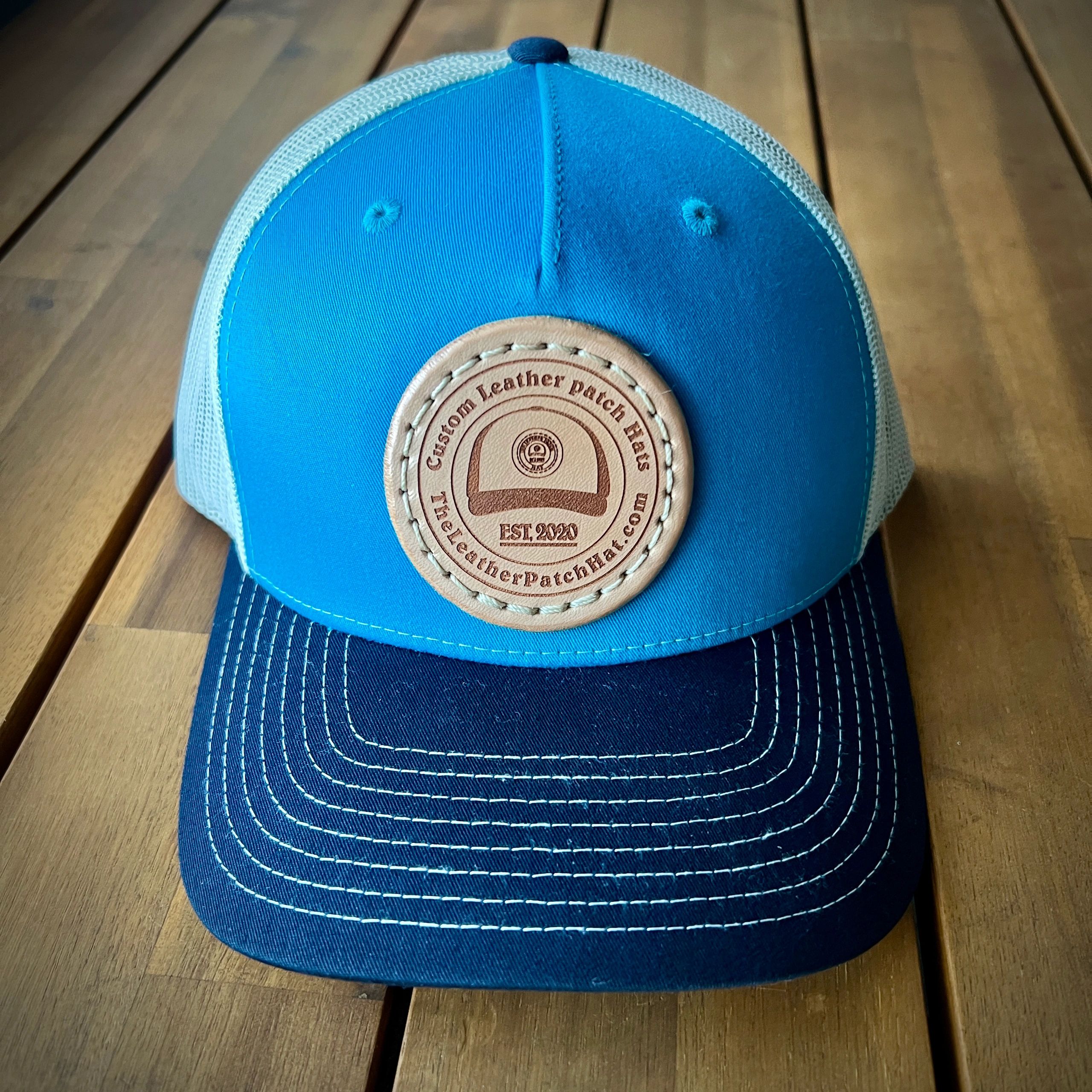 Custom Made Leather Patch Hats | The Leather Patch Hat