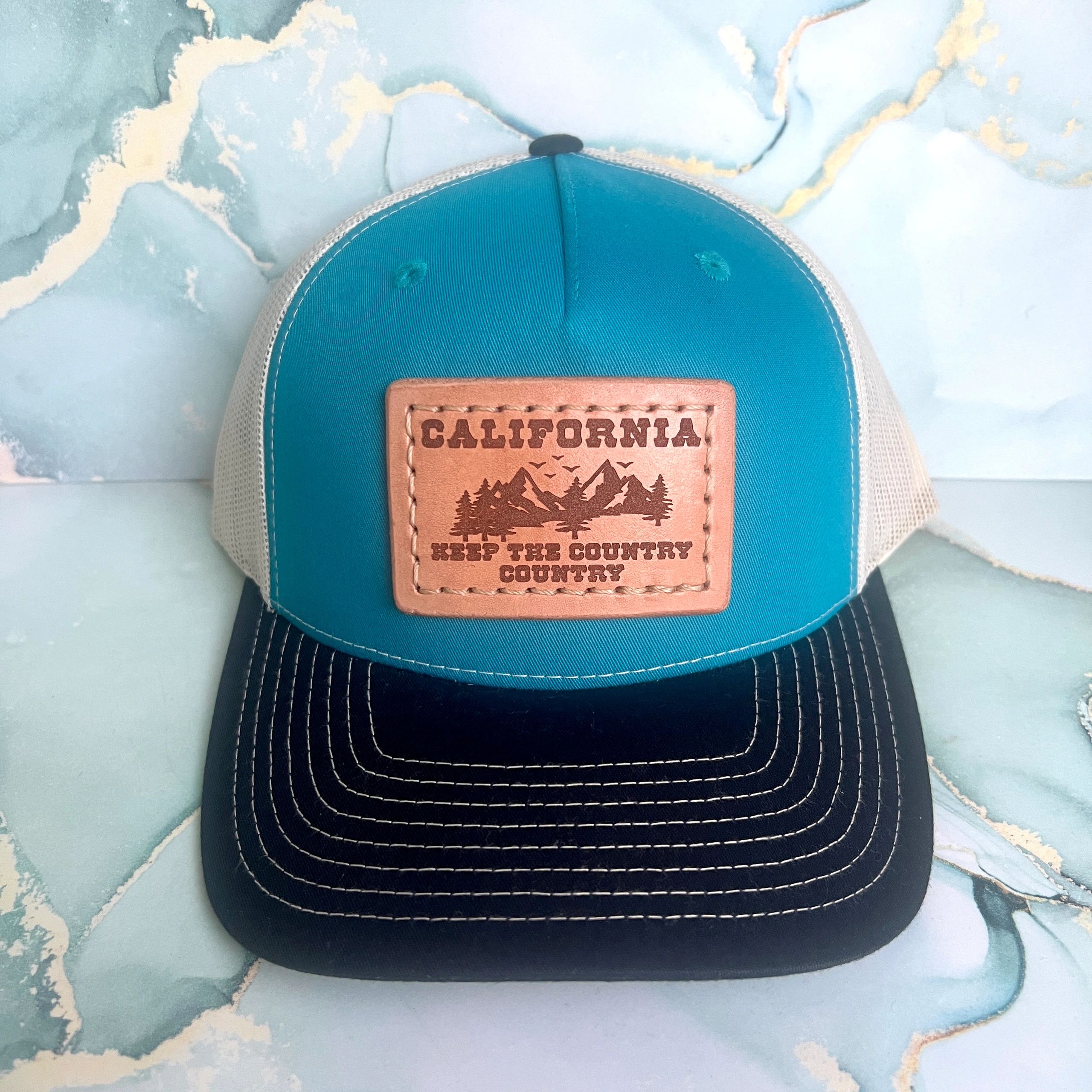 Custom Made Leather Patch Hats | The Leather Patch Hat