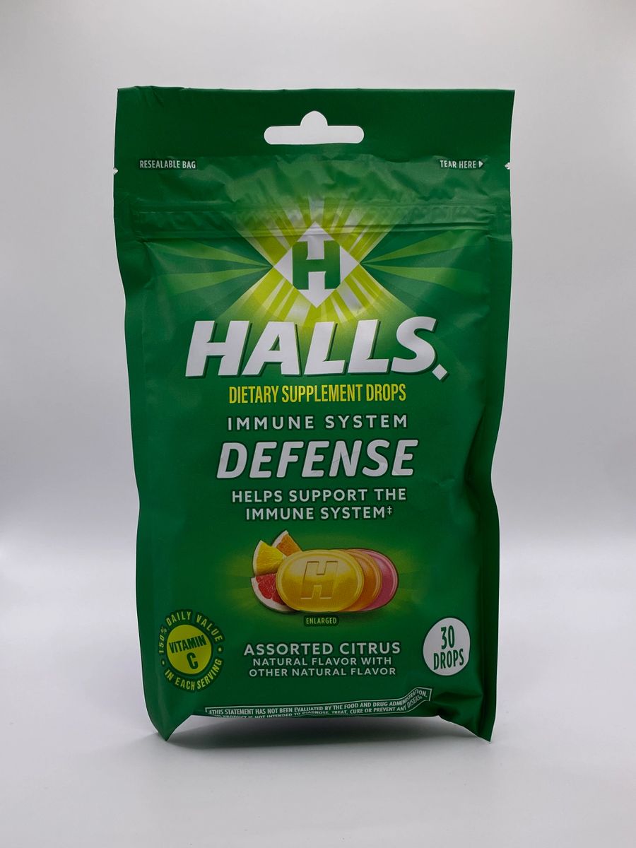 Halls Immune System Defense Citrus Supplement Drops