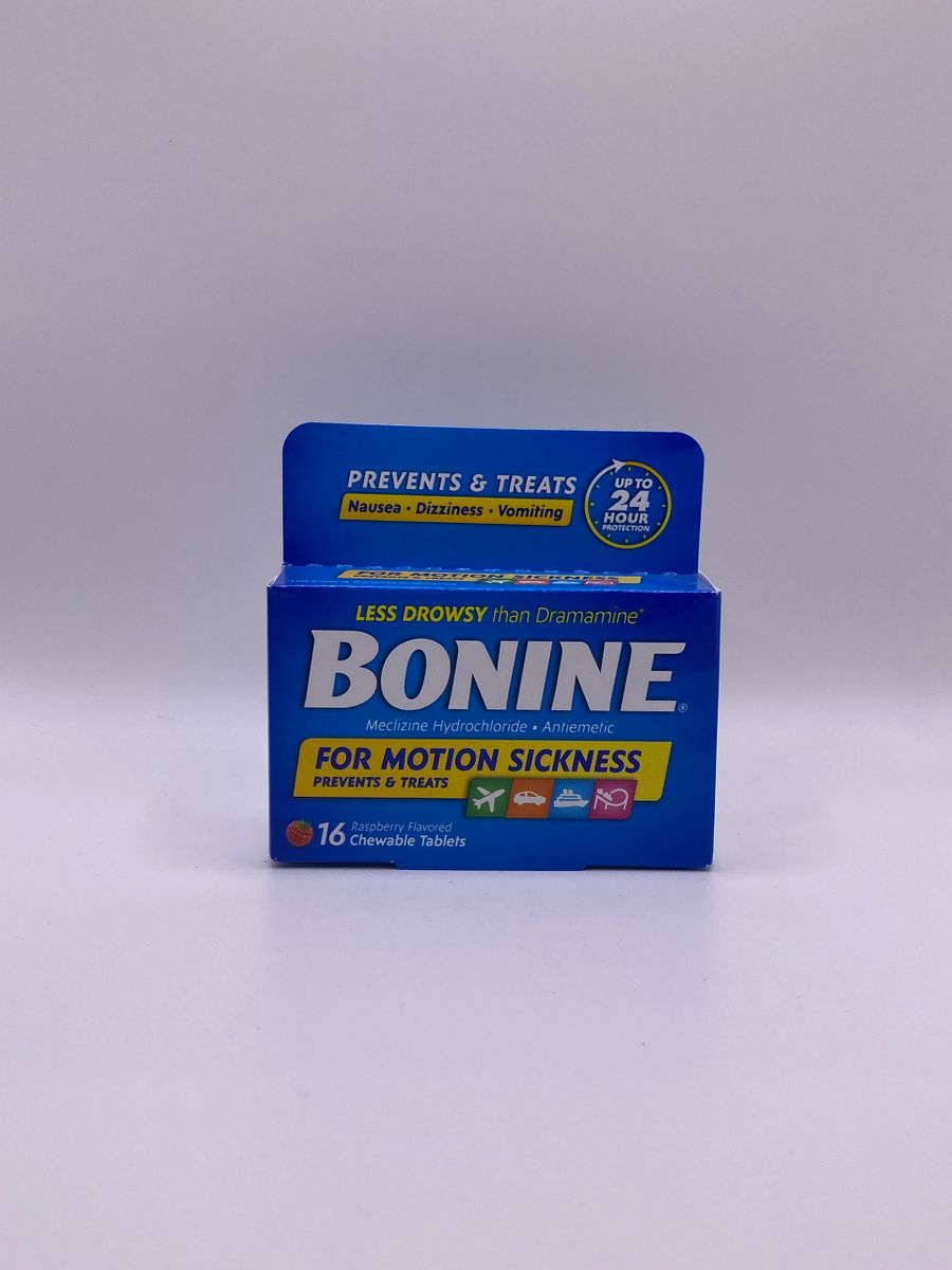 Bonine Less Drowsy Motion Sickness 16 chewable Tablets