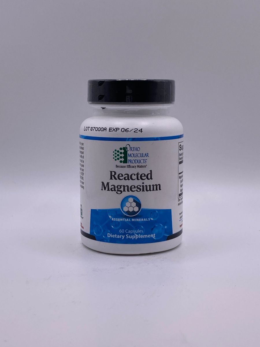Ortho Molecular Products Reacted Magnesium 60 Capsules