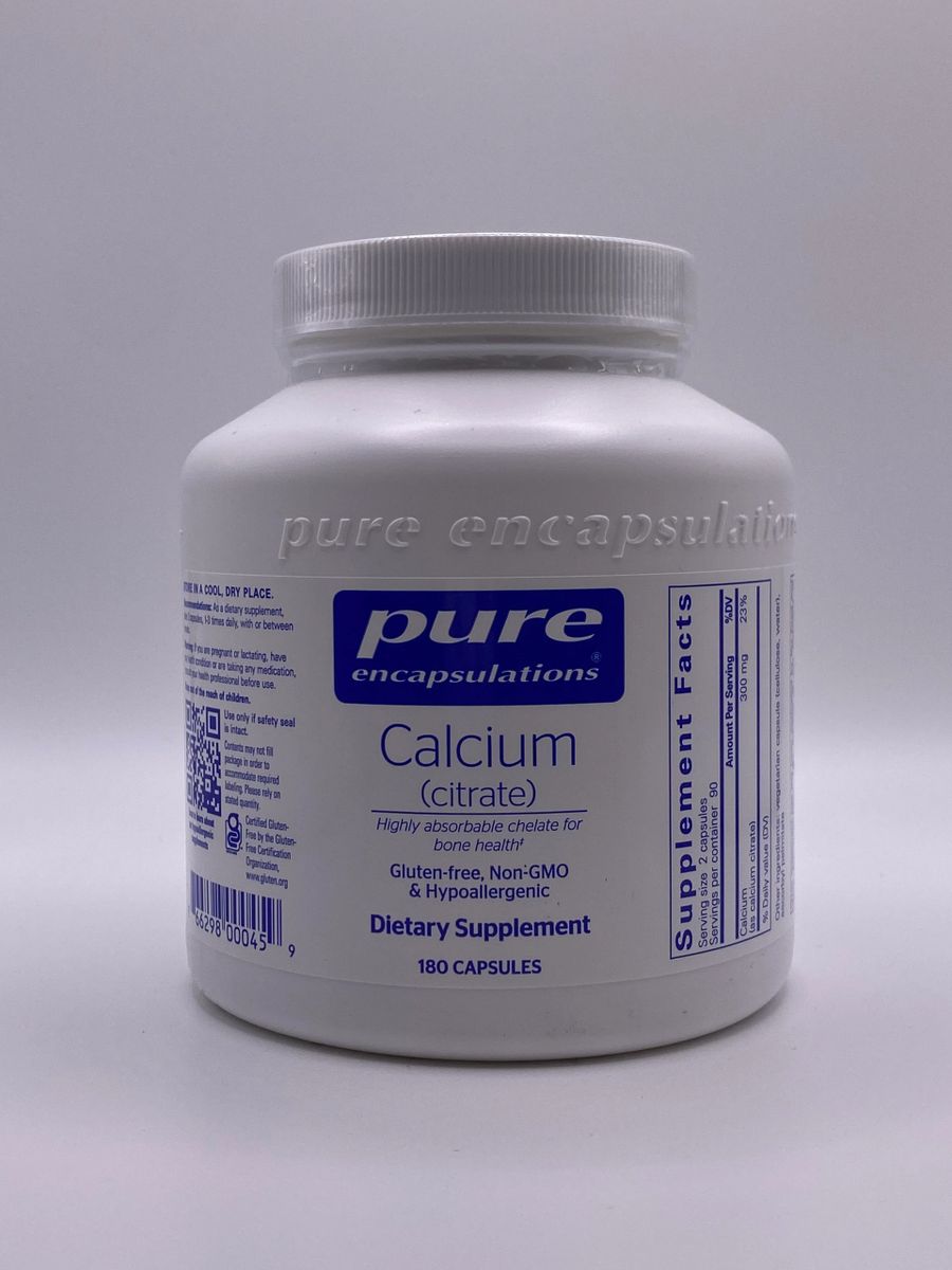 Pure Calcium (Citrate) 180 Capsules