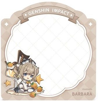Genshin Impact Sweet Summer Series Sticky Notes Barbara