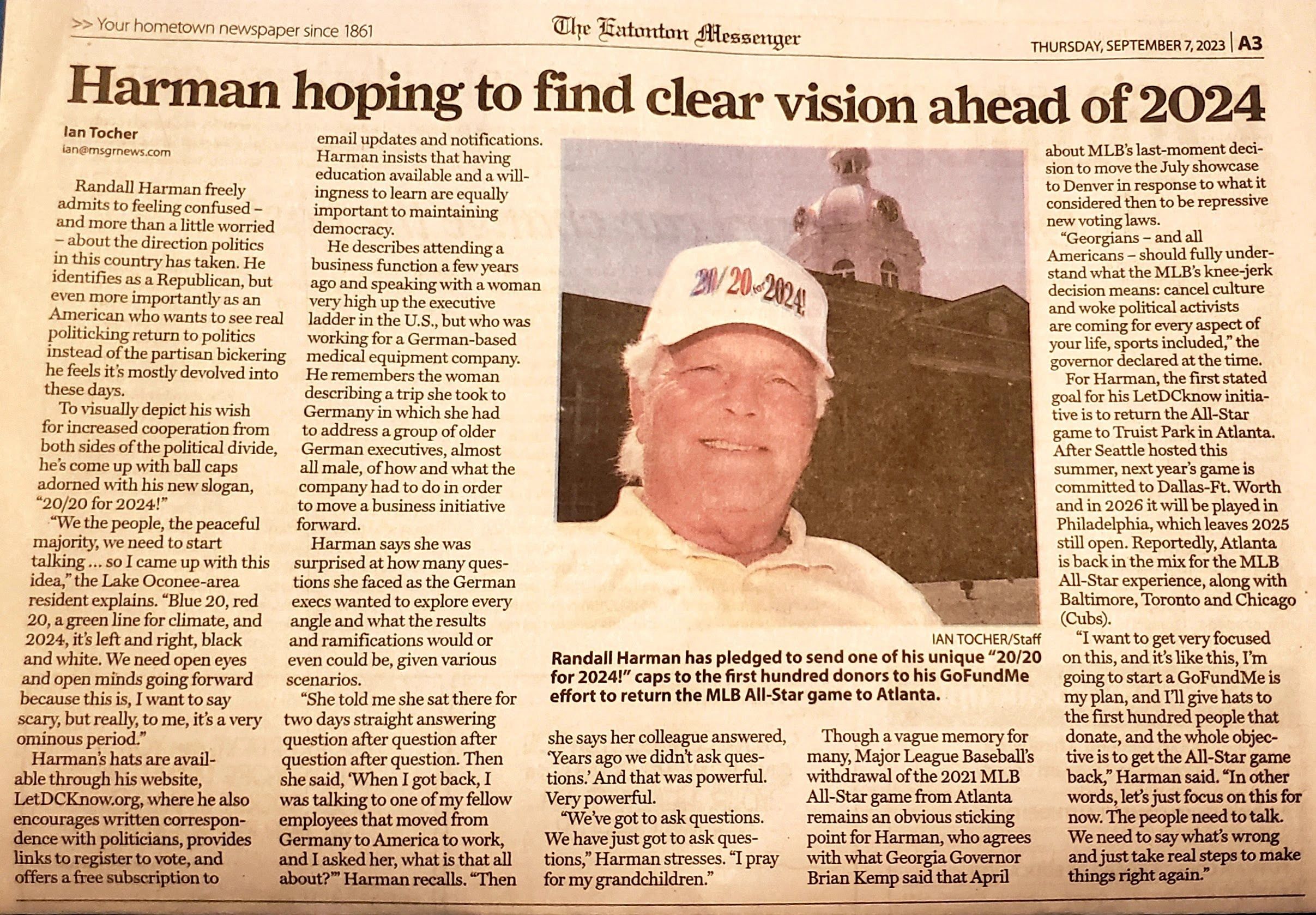 Harman hoping to find clear vision ahead of 2024