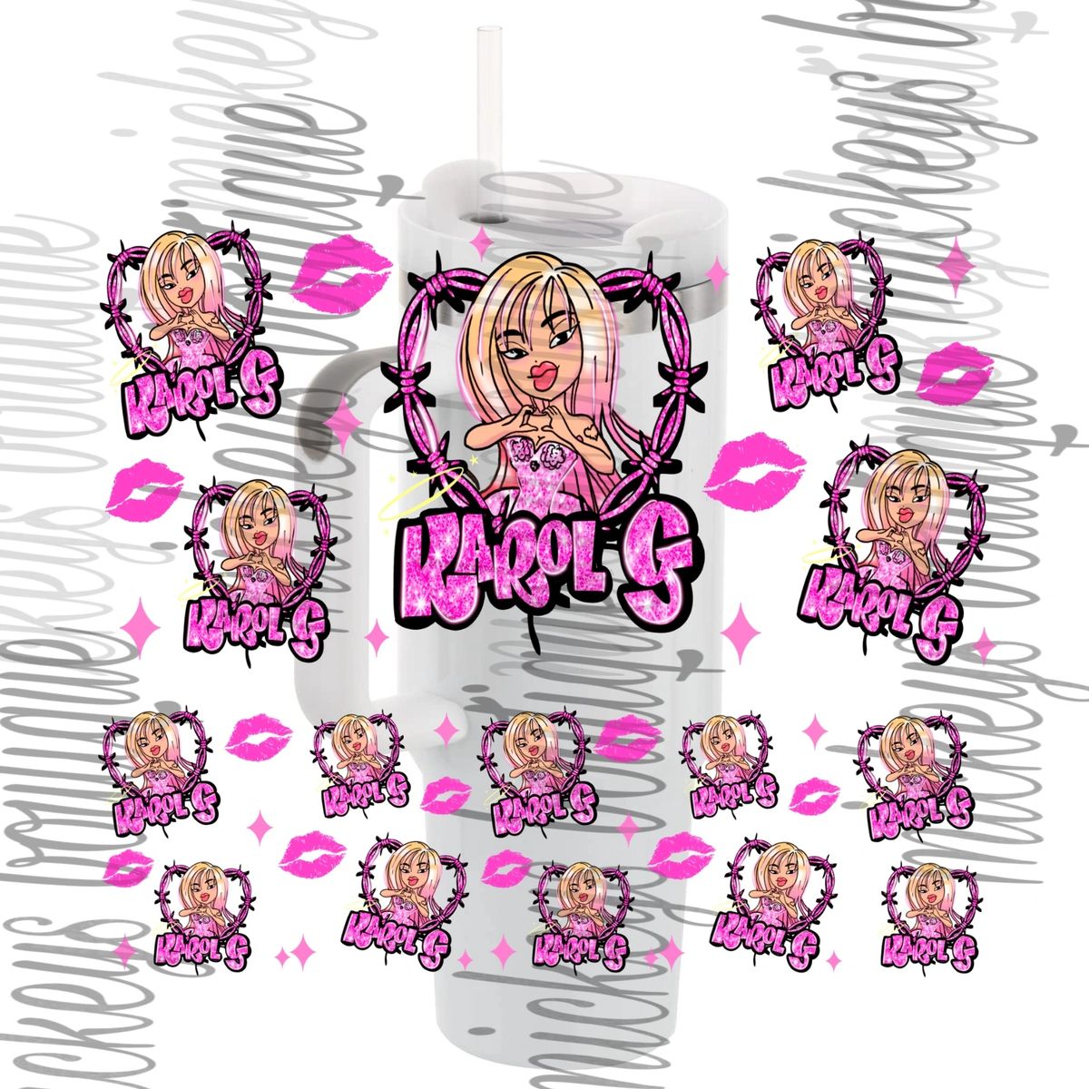 Karol g bratz - 40oz sublimation Print
