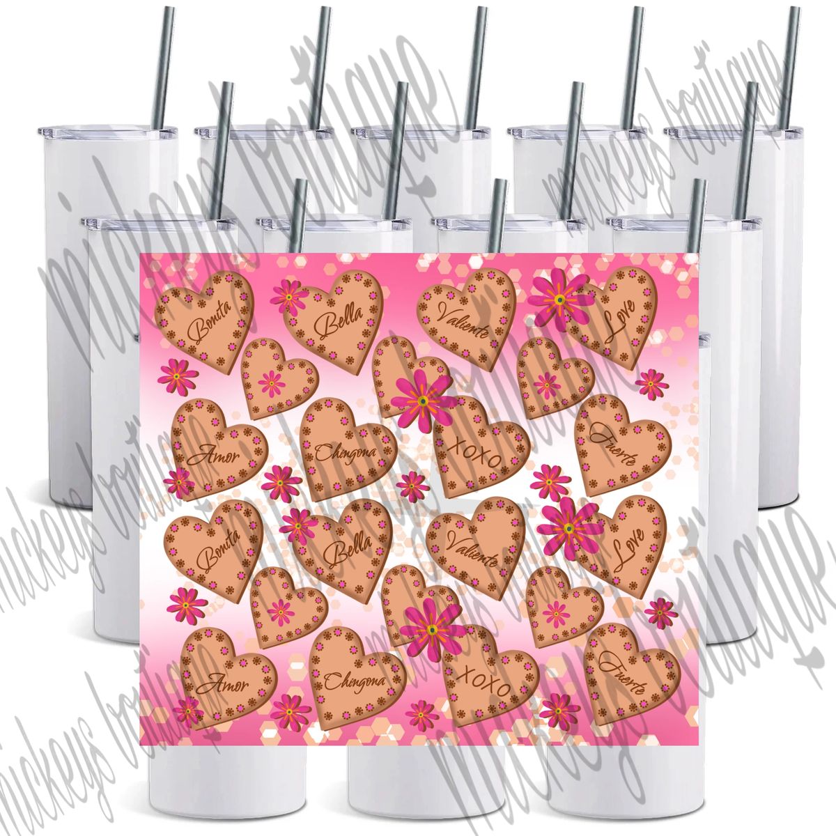 Corazones de barro - 20oz Sublimation Print
