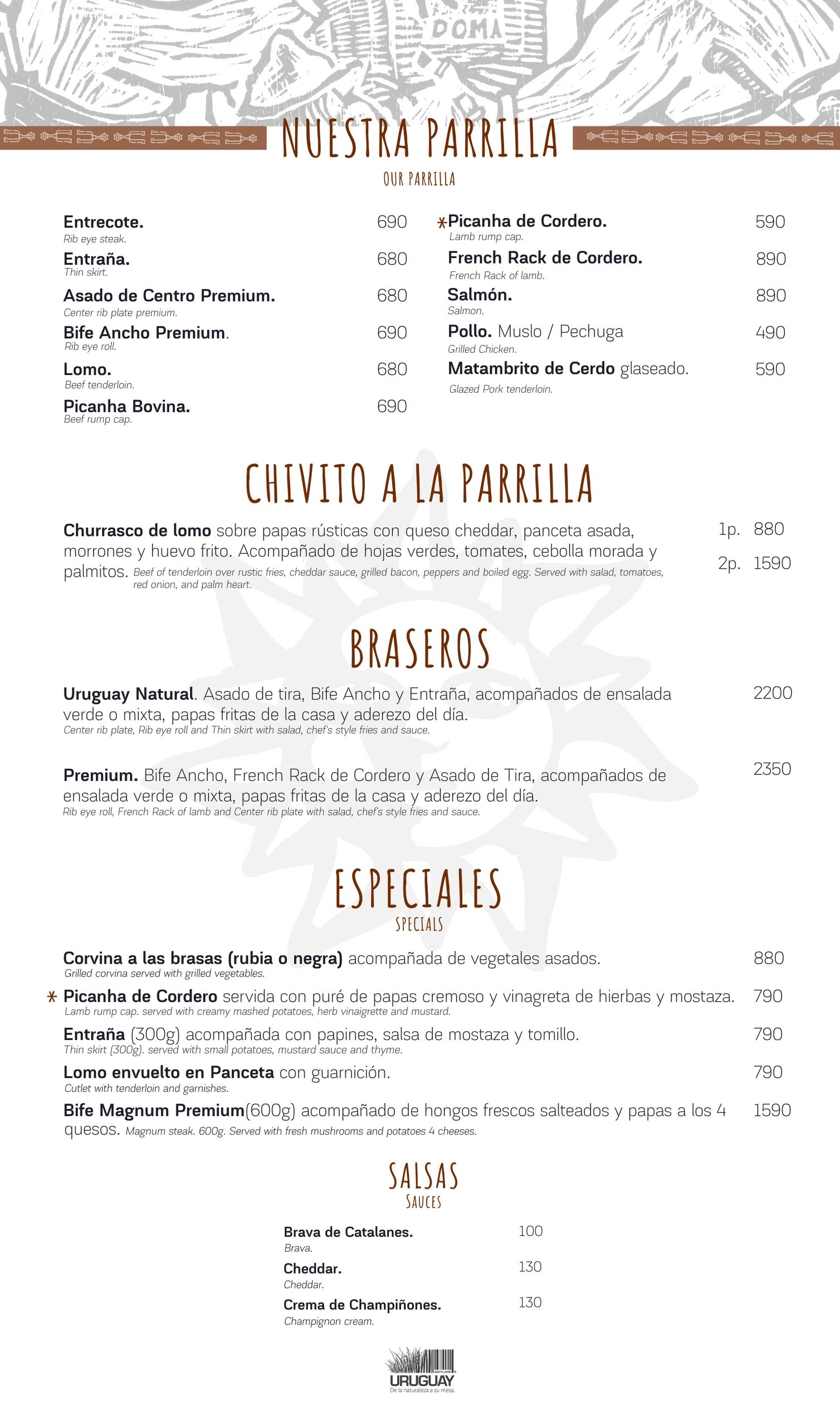 Uruguay Natural Parrilla Gourmet