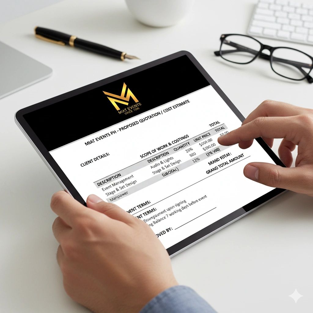 MIAT Events PH: Our Fair and Transparent Quotation Process