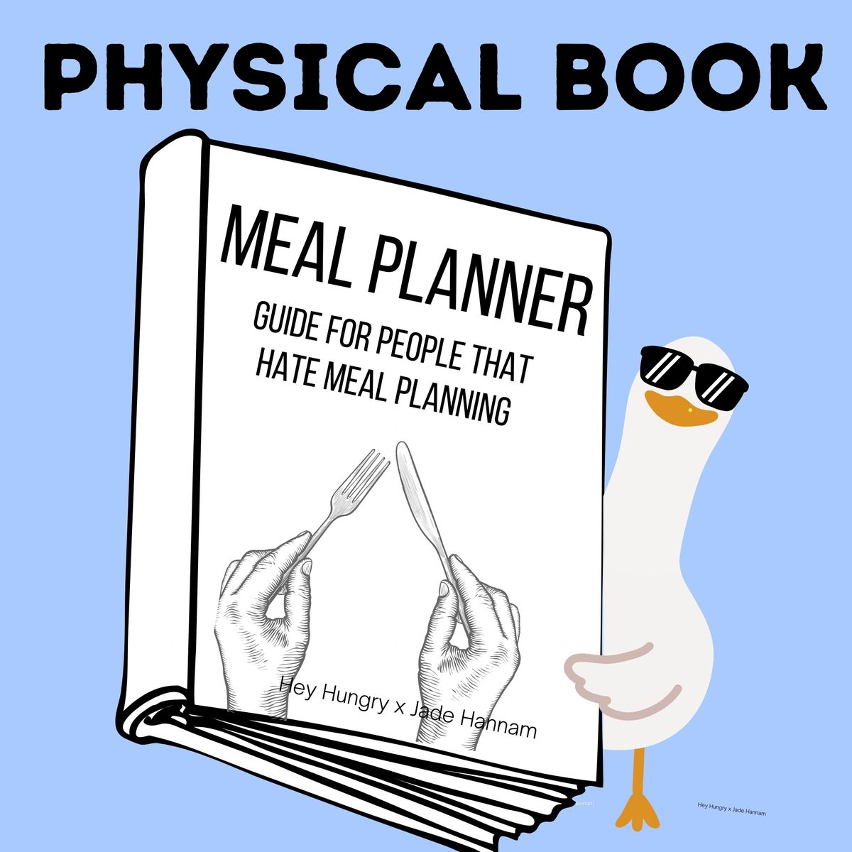 Physical Book Meal Planner Guide for People that HATE Meal Planning