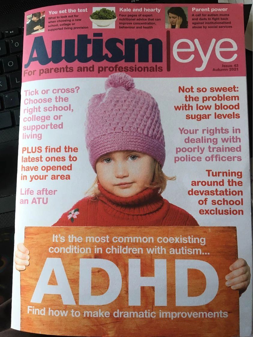 2 page article published in Autism Eye Magazine Autumn 2021