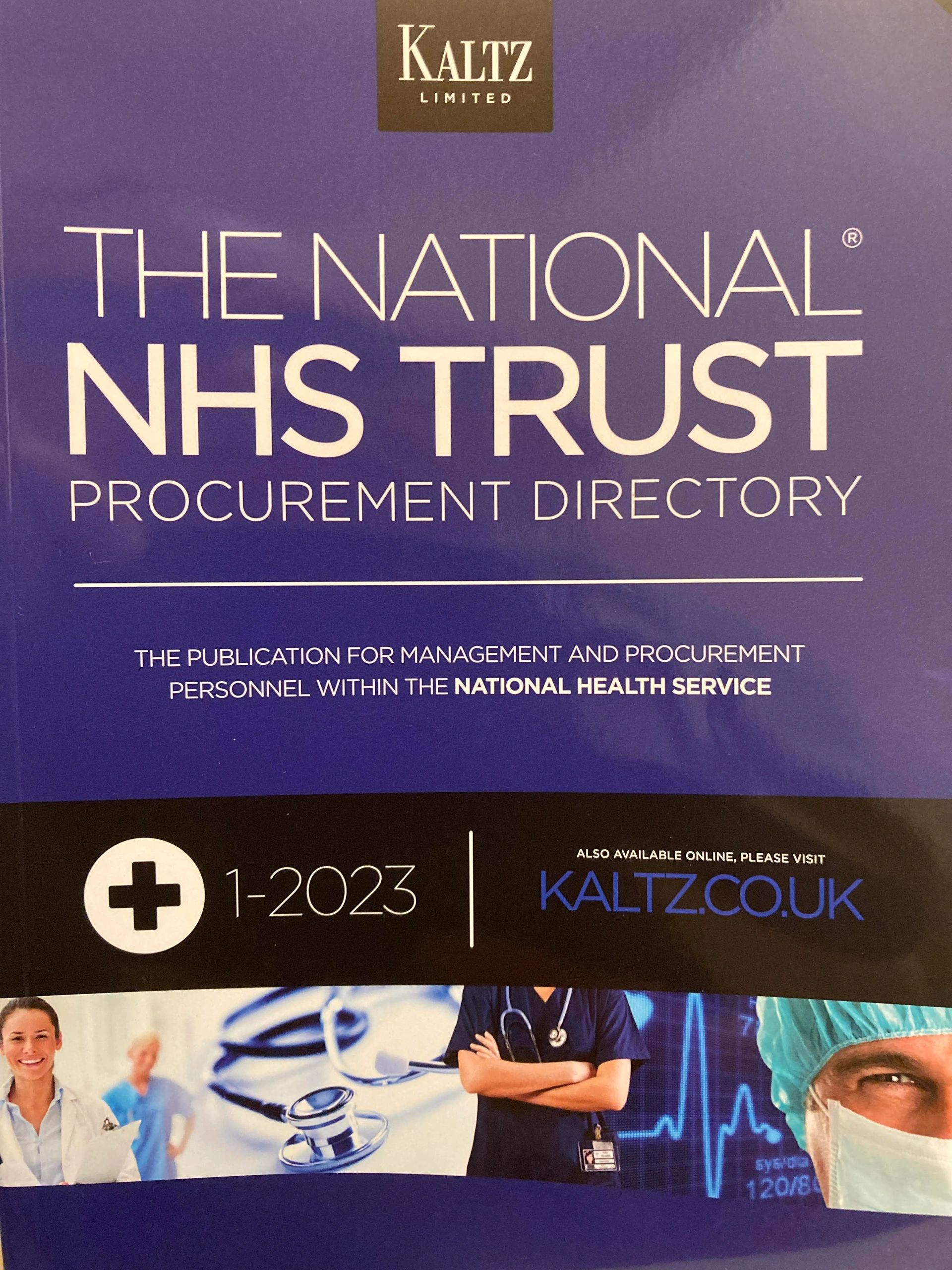 Check me out in The National NHS Trust Procurement Directory!