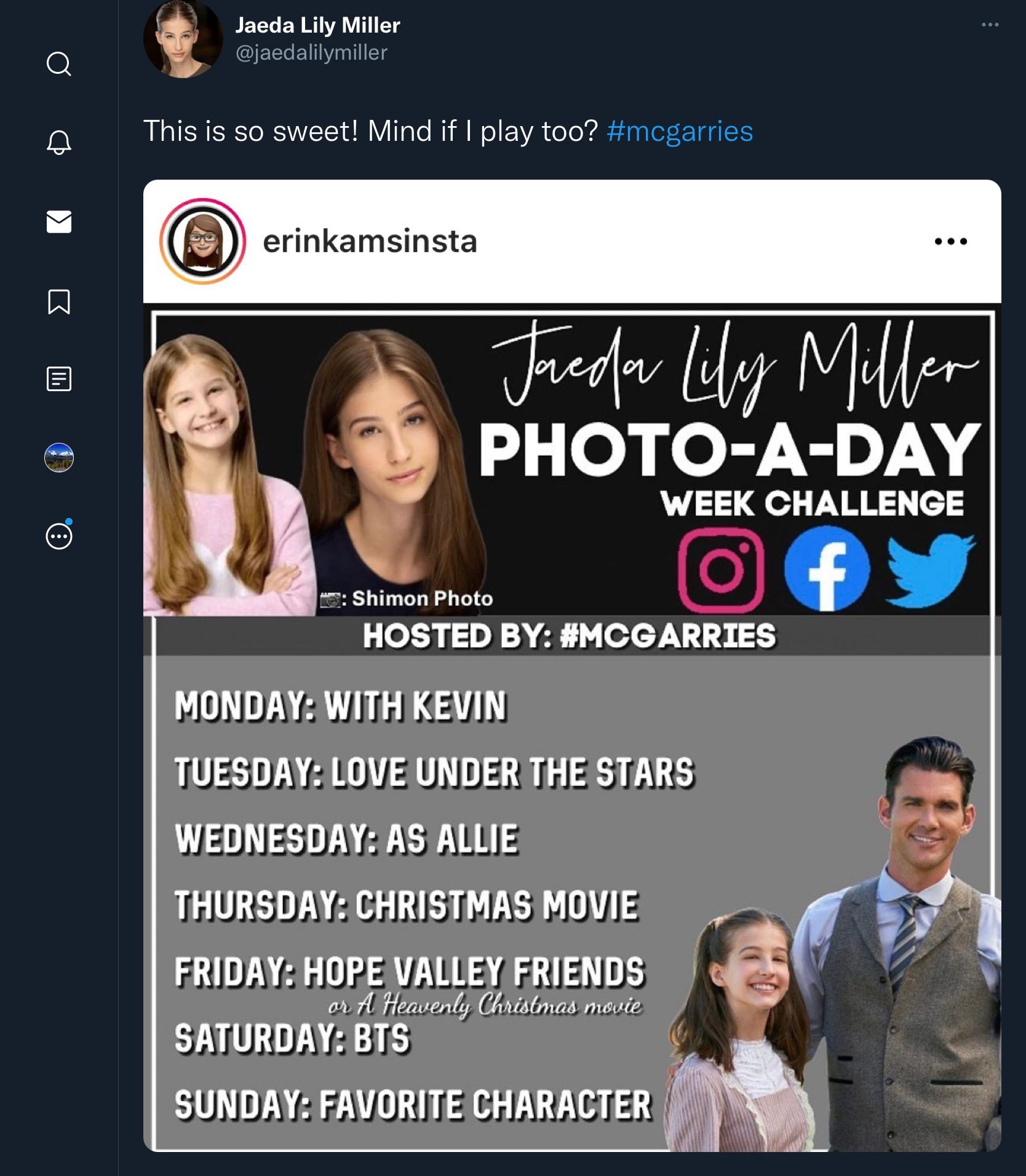Jaeda Lily Miller Joins Fans in Fun Week to Honor Her