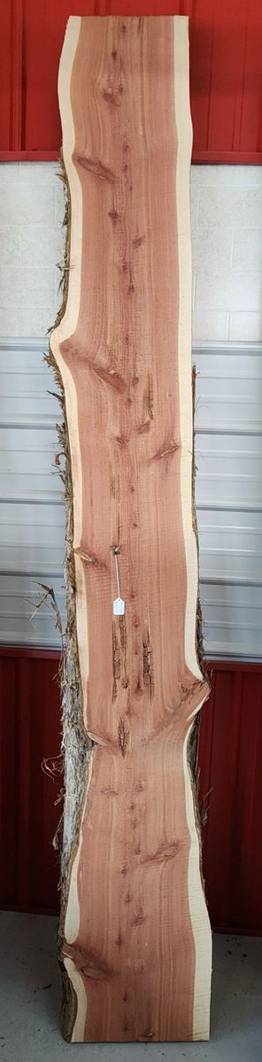 Live Edge Red Cedar 8' 10" Tall X 2 1/2" Thick X 12" Wide