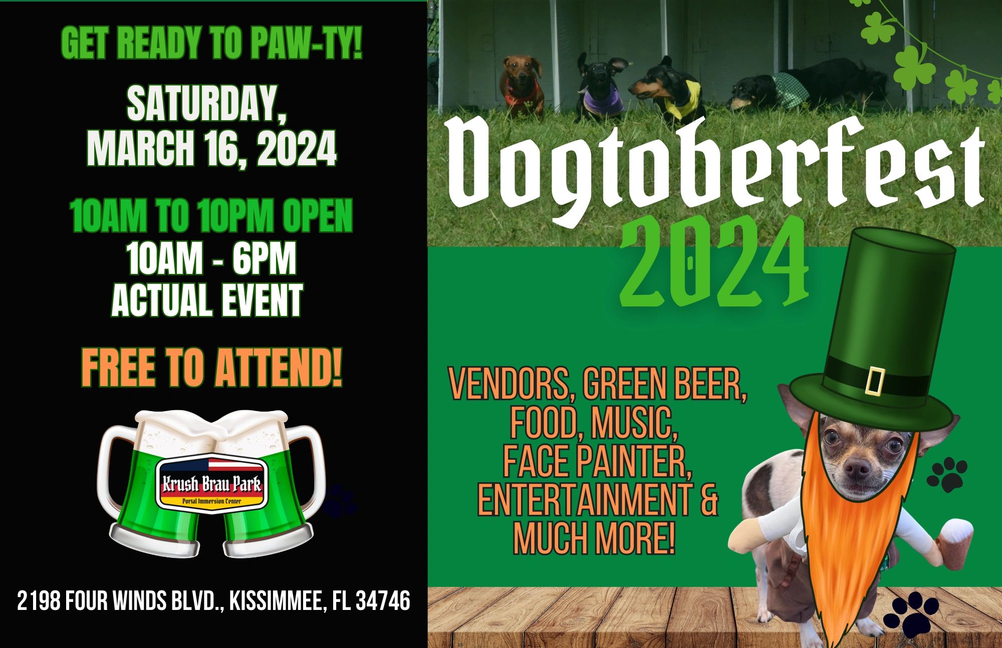 Join us at Krush Brau Dogtoberfest - the ultimate dog festival event!