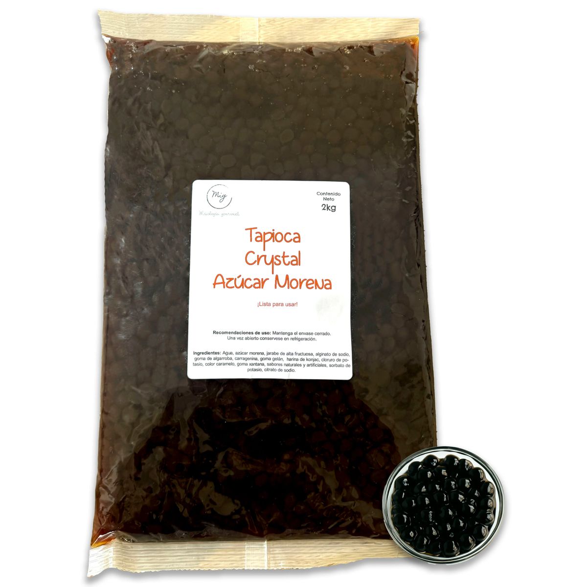 Perlas de Tapioca Crystal Azúcar Morena 2kg