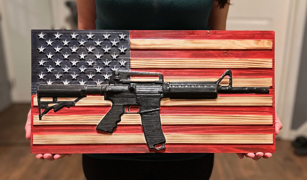 AR-15 American Flag