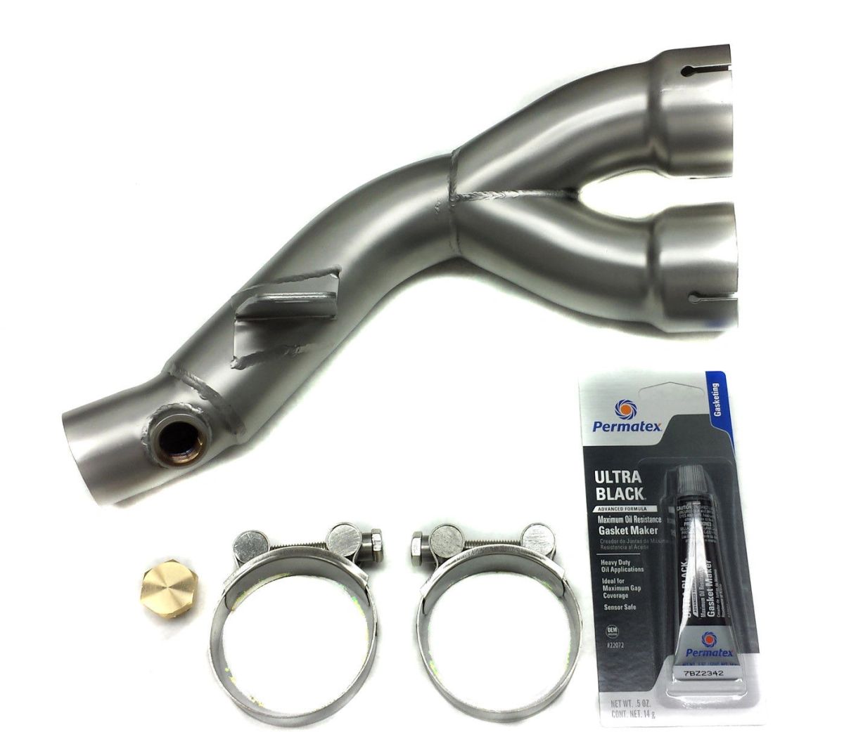 Yamaha 2006-2026 R6 R6R Stainless MJS Mid Pipe Cat Delete Y Pipe Race ...