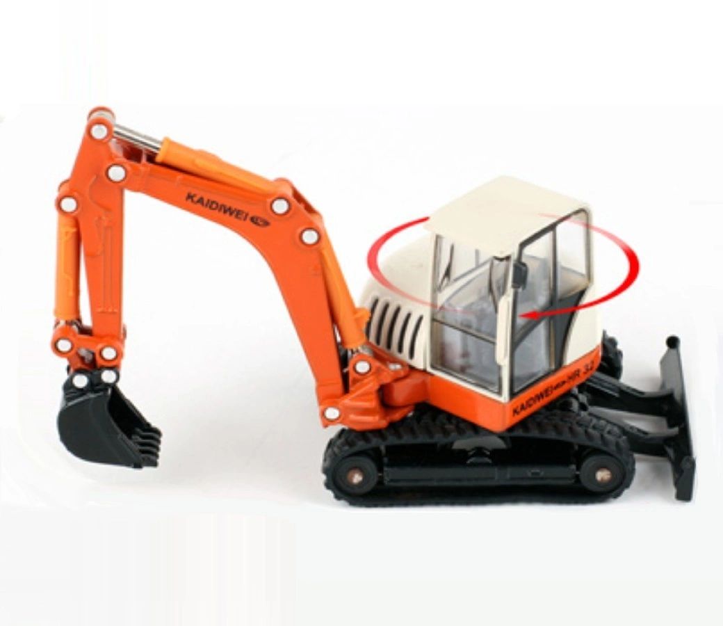 1/50 Scale Orange/White Tracked Mini Excavator