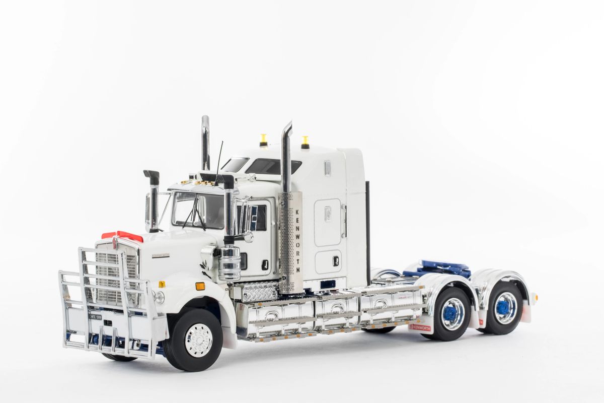 Drake 1/50 Kenworth C509 Prime Mover - White with Blue Chassis