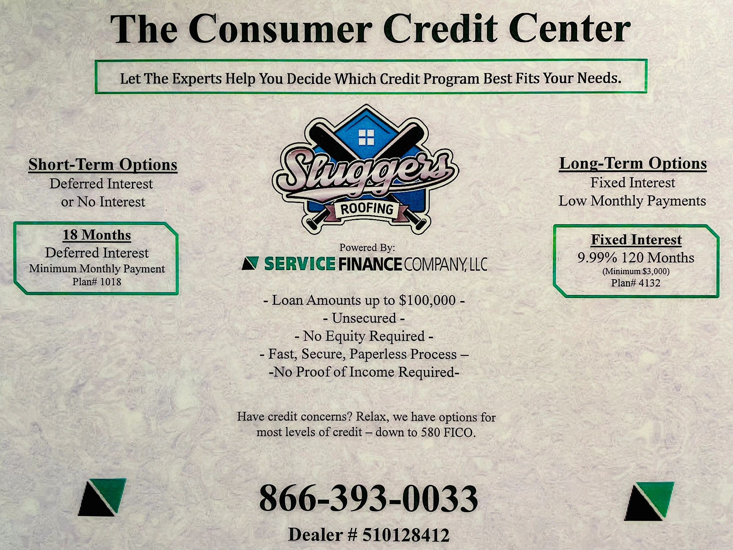 Yes, We Offer Financing!