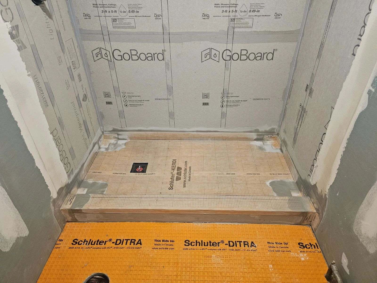 Waterproofing. The most critical part of building a shower.