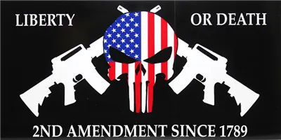 2nd Amendment Liberty Or Death Bumper Sticker