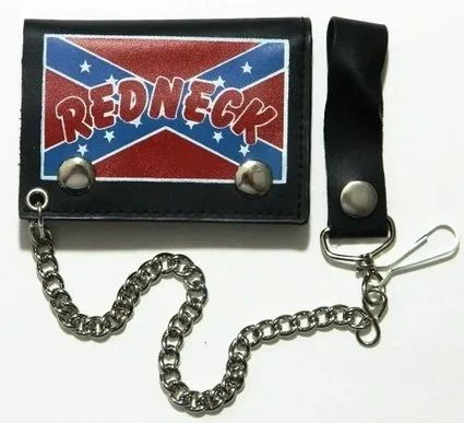 Redneck Tri-fold Wallet with Chain