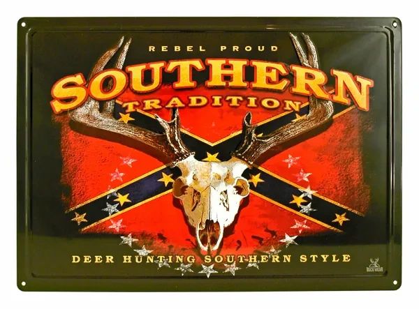 Southern Tradition Confederate Flag Metal Sign