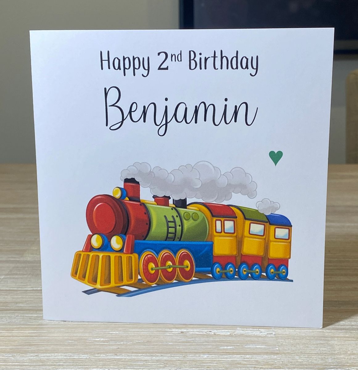 Personalised Train Birthday card