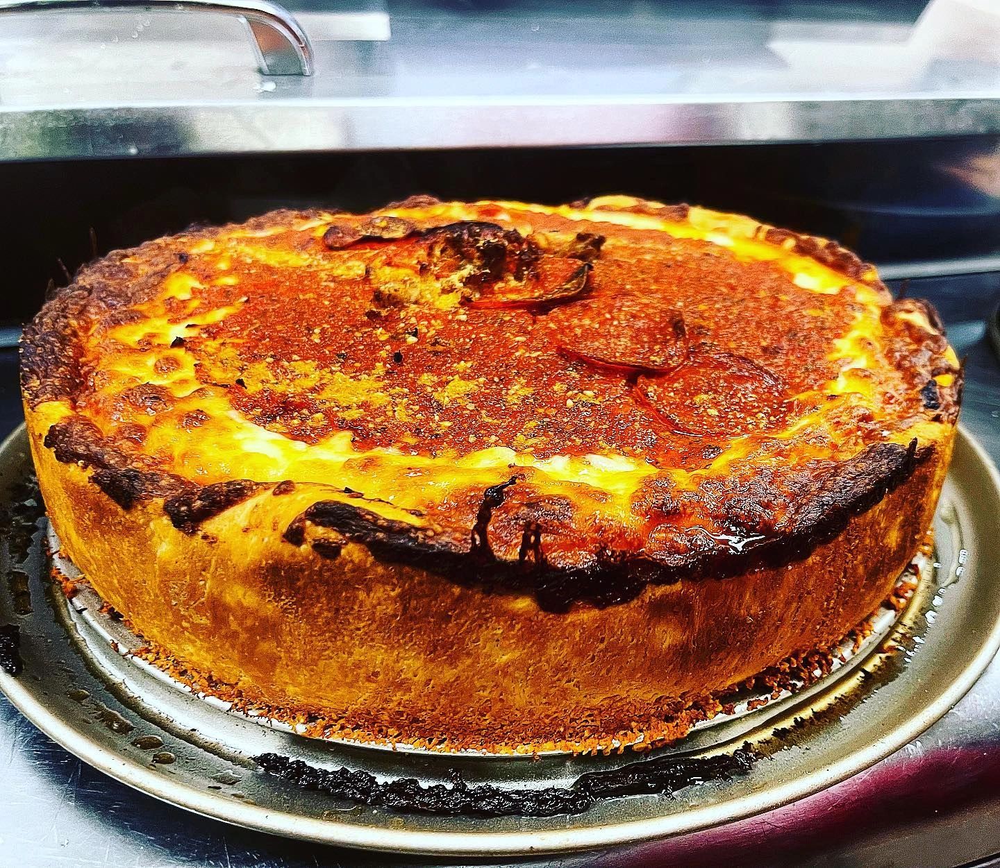 The DC Chi Pie - Deep Dish Pizza, Bread Pudding