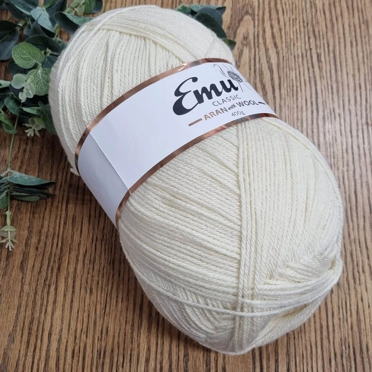 Emu Classic Aran With Wool 400g, Ivory 211