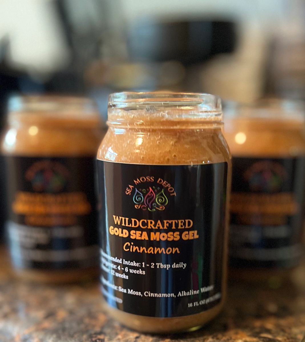 Wildcrafted Cinnamon Gold Sea Moss Gel