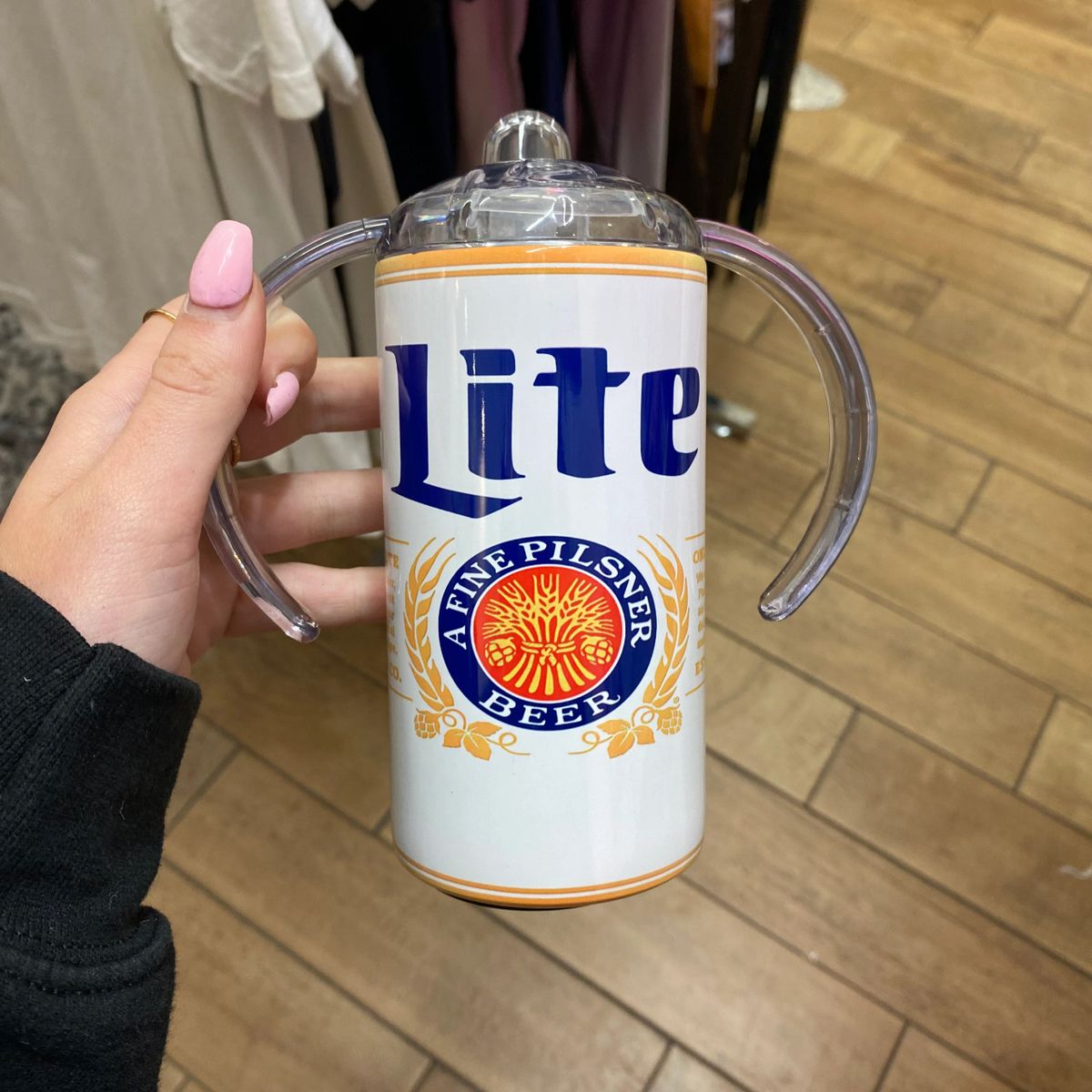 Miller lite sippy cup
