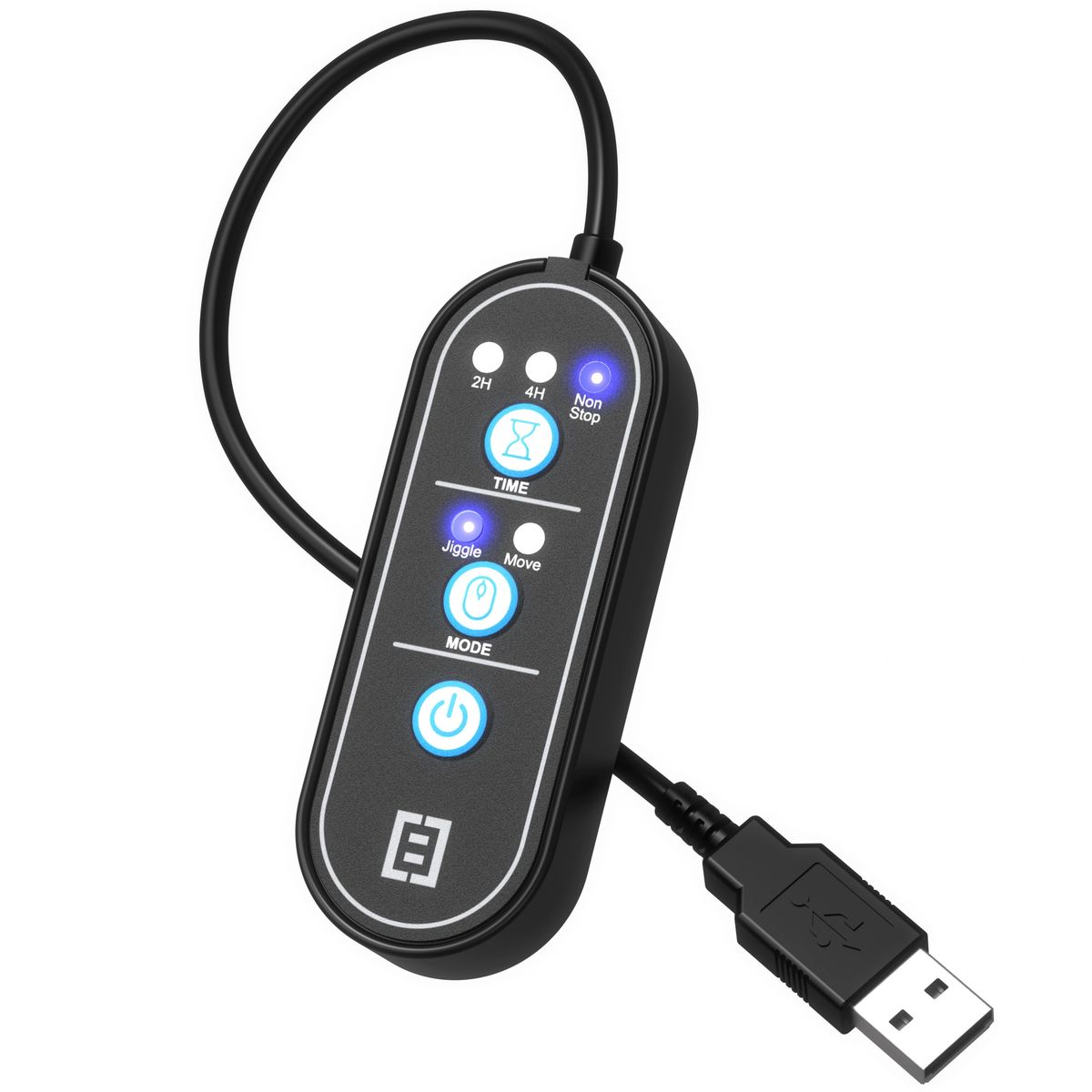 2-in-1 Mouse Mover and Jiggler in 1, Keeps PC Active, Status Green ...