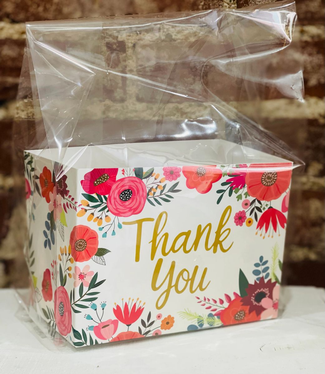Small Thank You with Flowers Box