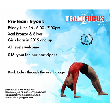TEAM FOCUS TRYOUTS