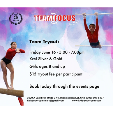 TEAM FOCUS TRYOUTS