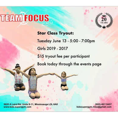 TEAM FOCUS TRYOUTS