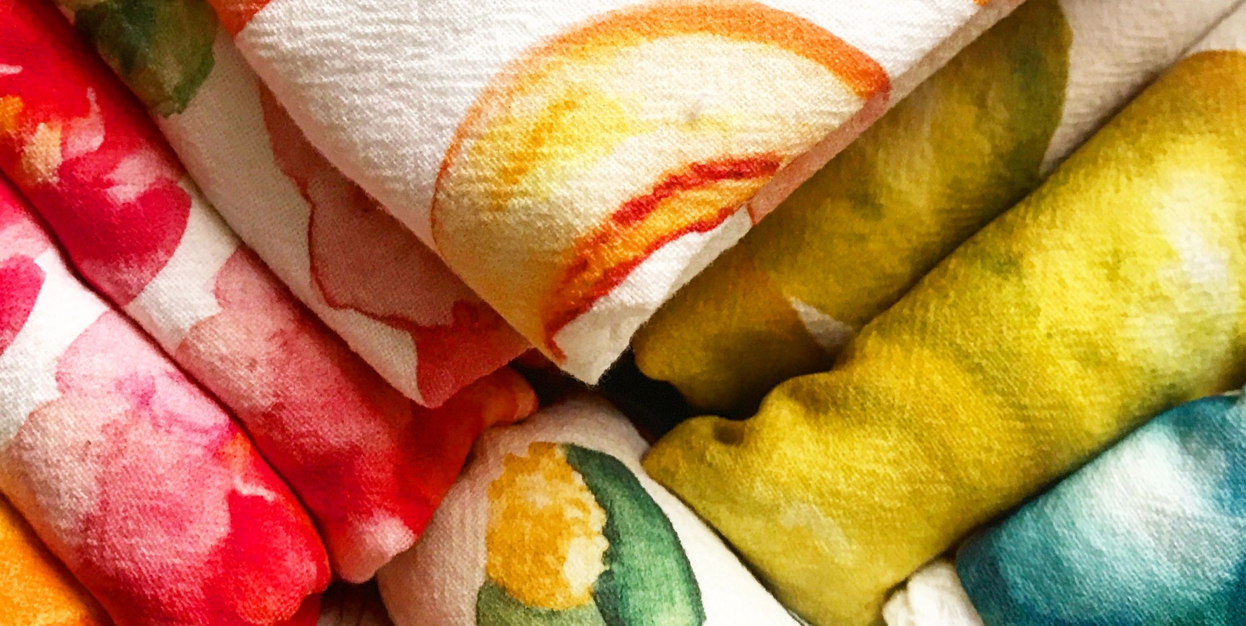Vibrant Watercolor Artist | Unique Dish Towels