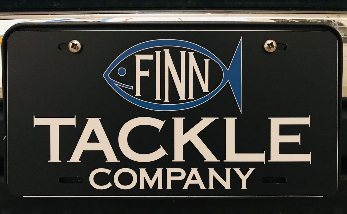 Finn Tackle License Plate