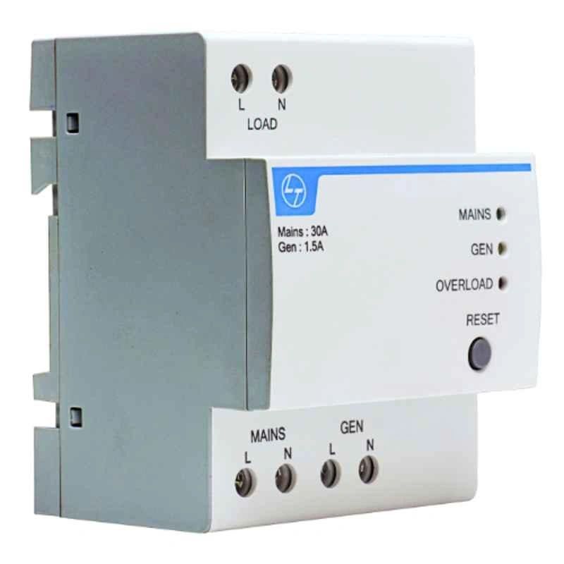 L&T Tripper 30A/5A Single Phase Automatic Changeover with Current ...