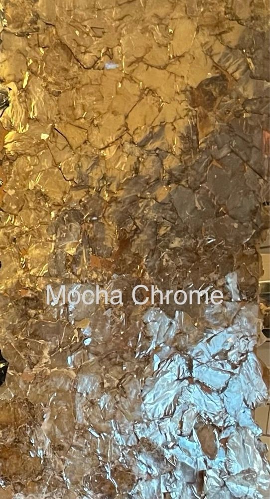 Decorative Mica Rock Paper Mocha Chrome