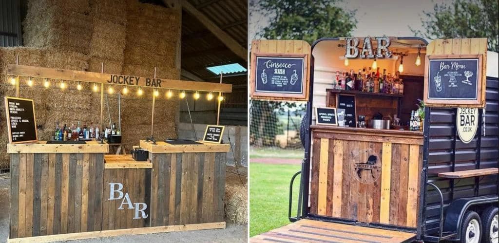 Jockey Bar - Converted Horse Box Trailer & Rustic Bar Hire