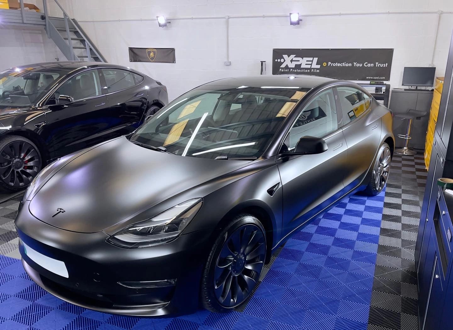 Tesla Model 3 Gloss to Xpel Stealth Paint Protection Film (PPF ...