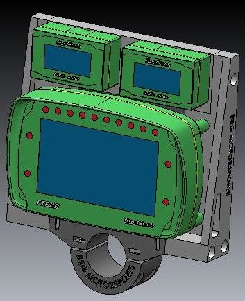 Fuel Tech FT600 Dash Mount with dual or single NANO mount for steering ...