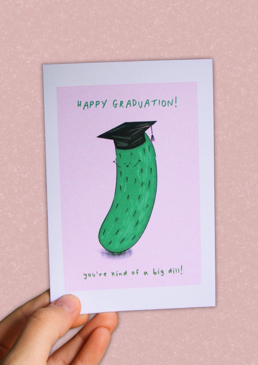 Dill Pickle Graduation Card
