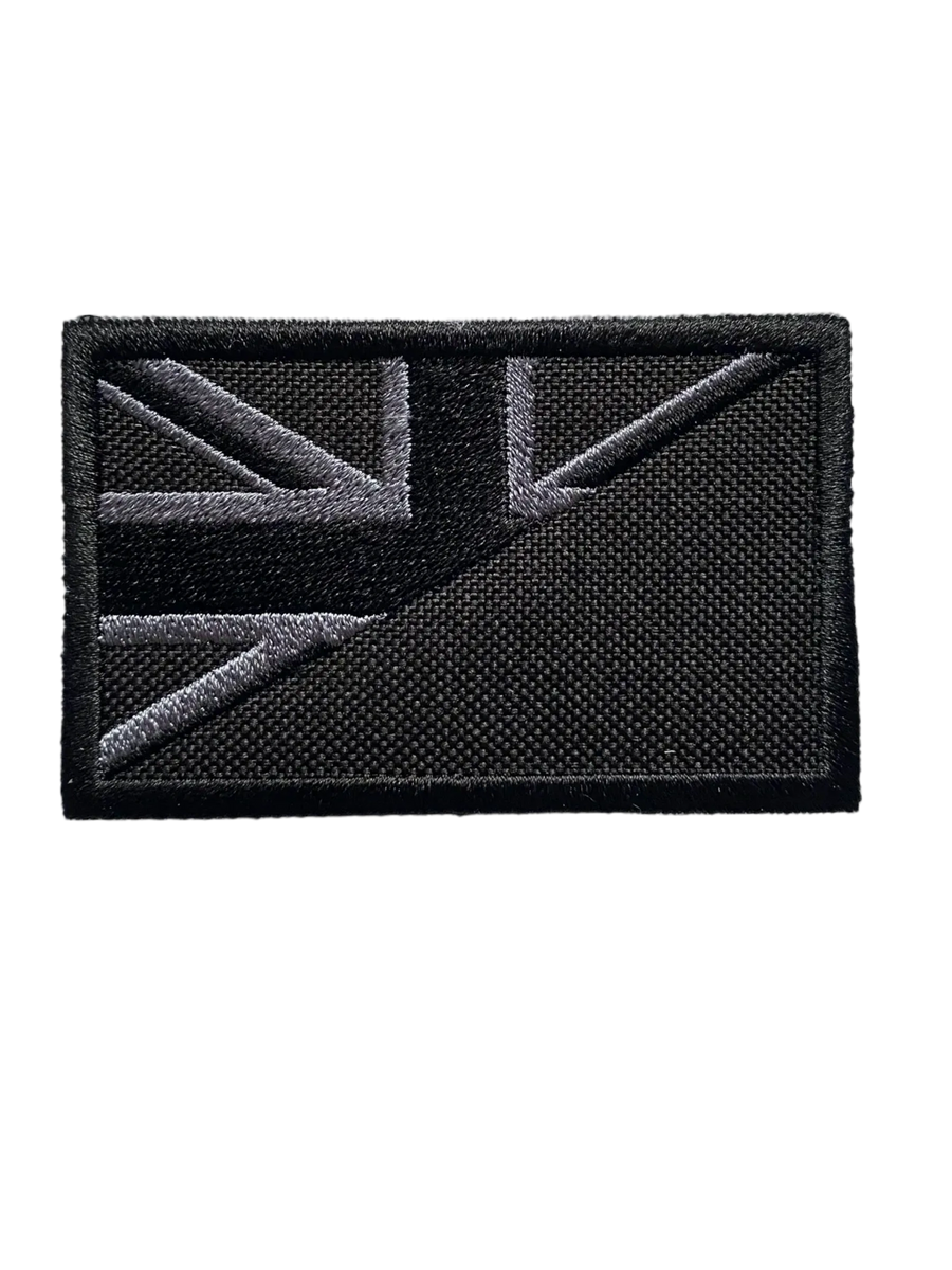SHADOW BLACK UNION JACK ZAP PATCH