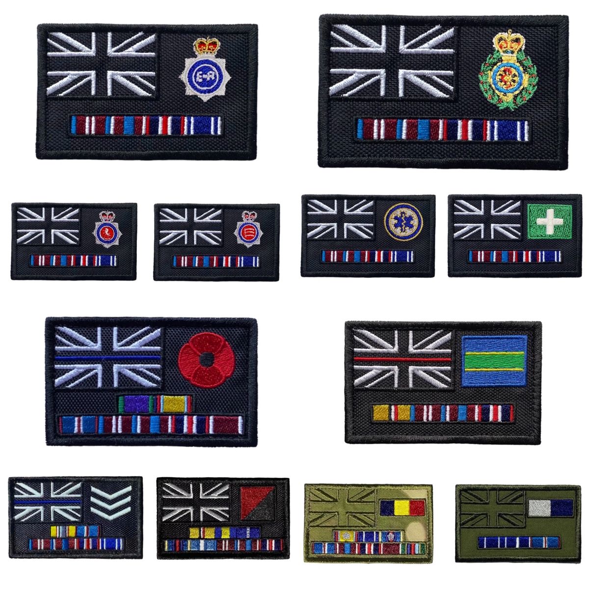 UNION FLAG ZAP PATCH WITH MEDAL OPTIONS